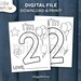 I'm 2 | Coloring Sheets for 2-year-old Kid | Toddler Child Coloring ...