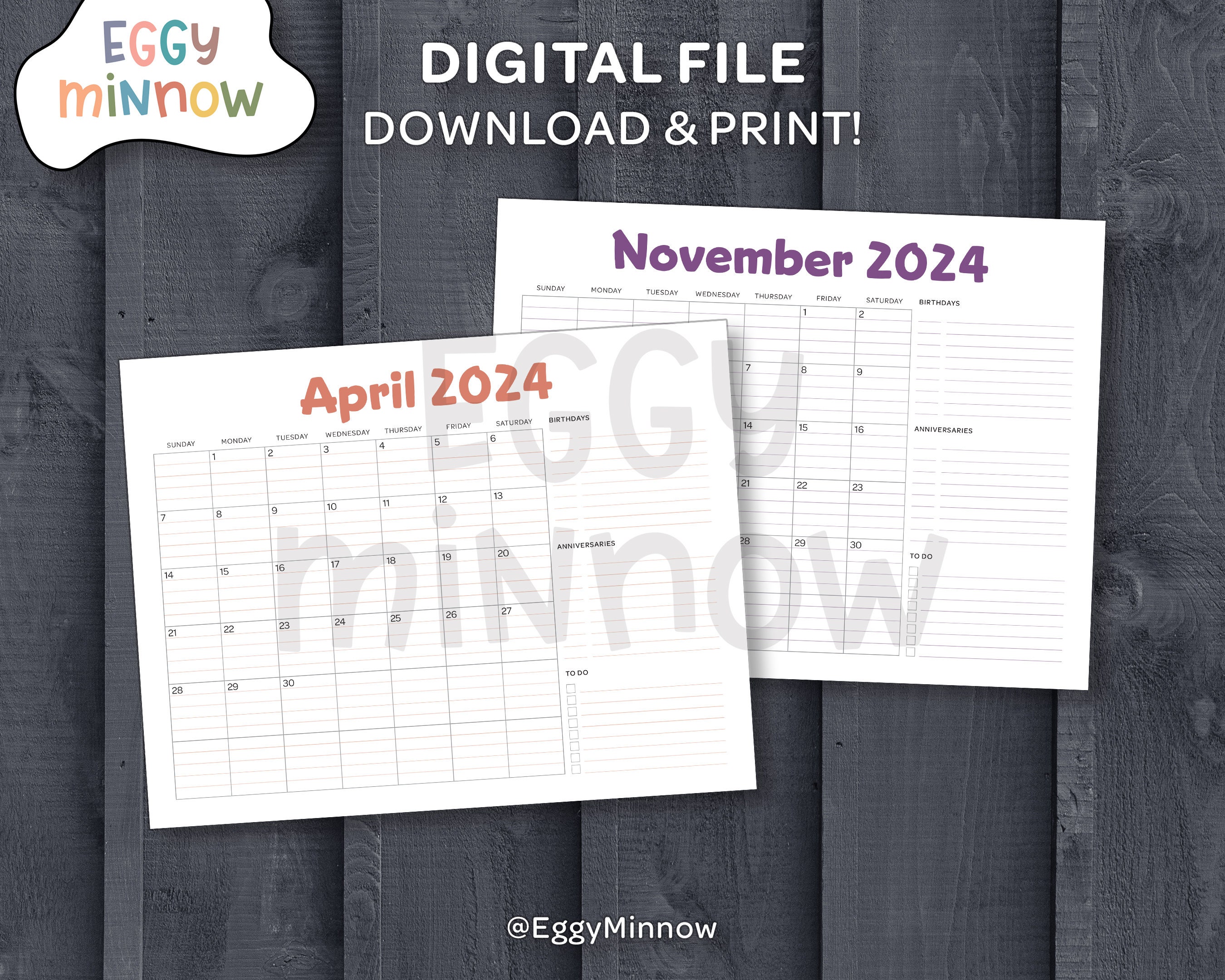2024 Lined Monthly Calendar Printable 2024 Calendar 8.5x11 Horizontal ... 2024 Lined Monthly Calendar Printable 2024 Calendar 8.5x11 Horizontal ...