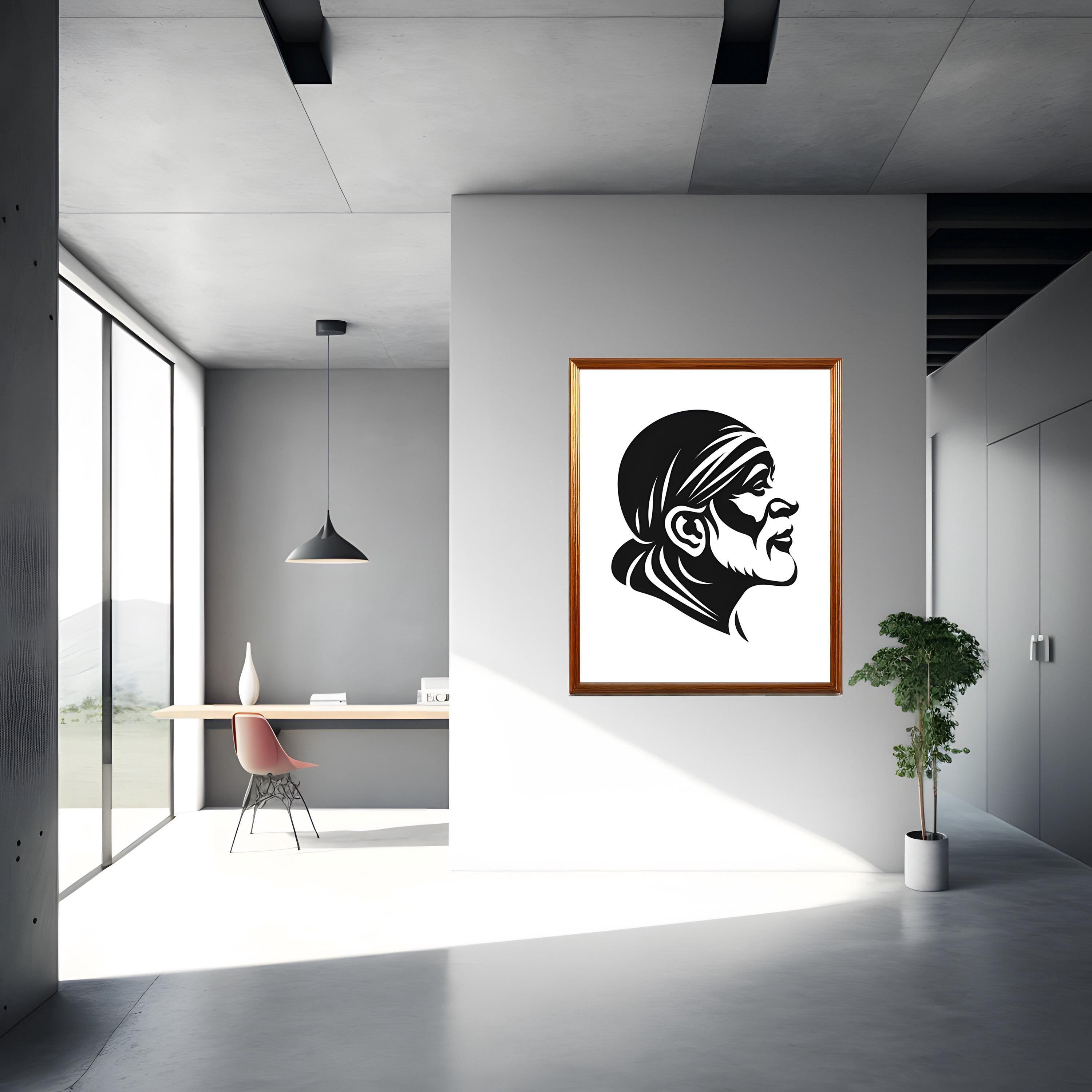 SAI BABA Timeless Blessings – Black and White Sai Baba Art Print - Etsy
