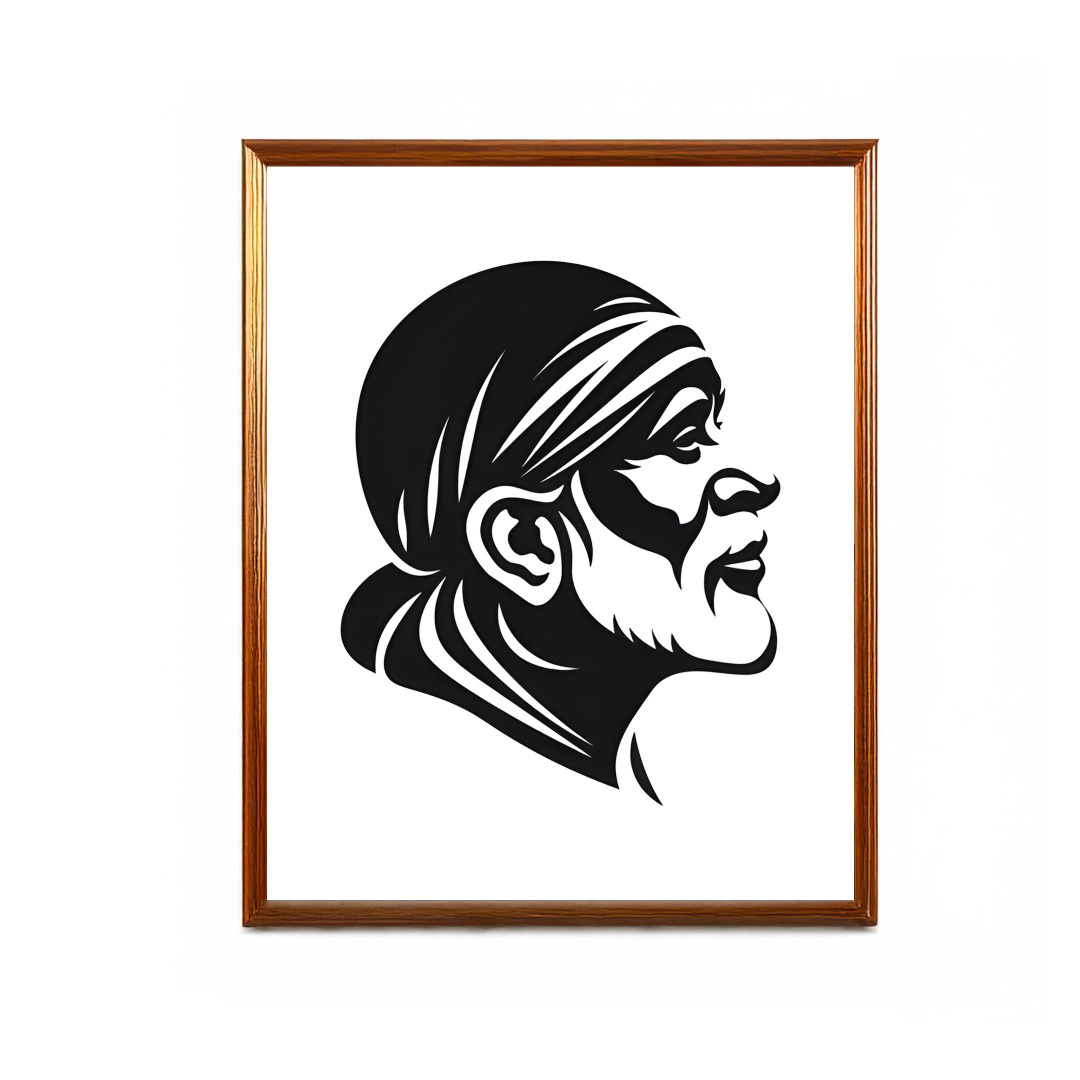 SAI BABA Timeless Blessings – Black and White Sai Baba Art Print - Etsy