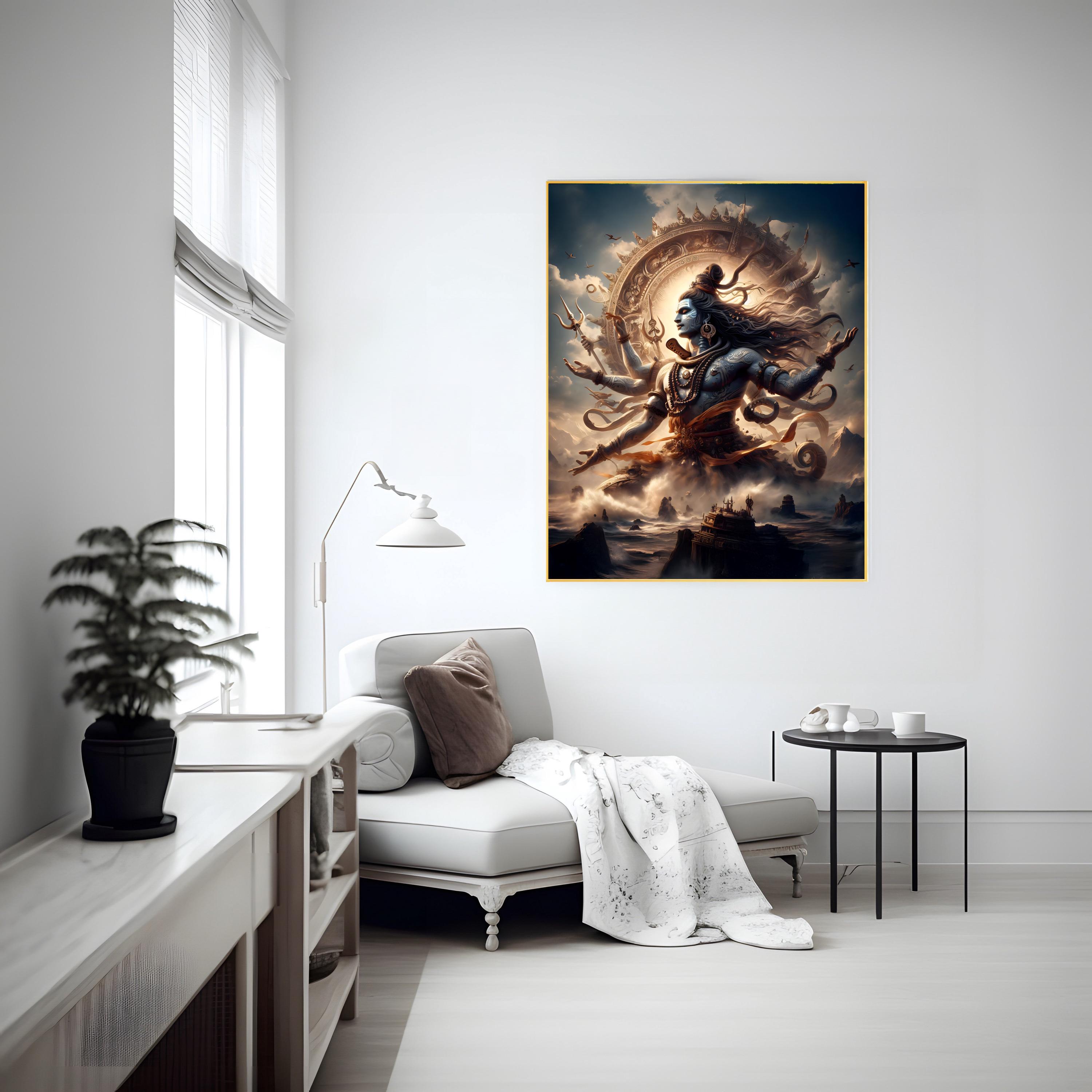 Shri Krishna Lord Canvas and Photo Print – Divine Artwork of Lord ...