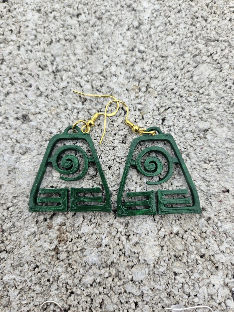 ATLA Symbol Earrings, Elements Earth Fire Water Air Symbol Earrings ...
