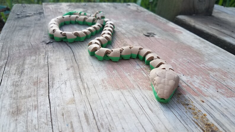3D Printed Articulated Flexible Snake Flexible Snake Toy - Etsy