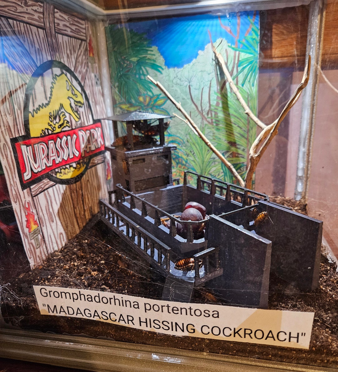 3D Printed Jurassic Park Raptor Paddock Reptile Invertebrate Amphibian ...