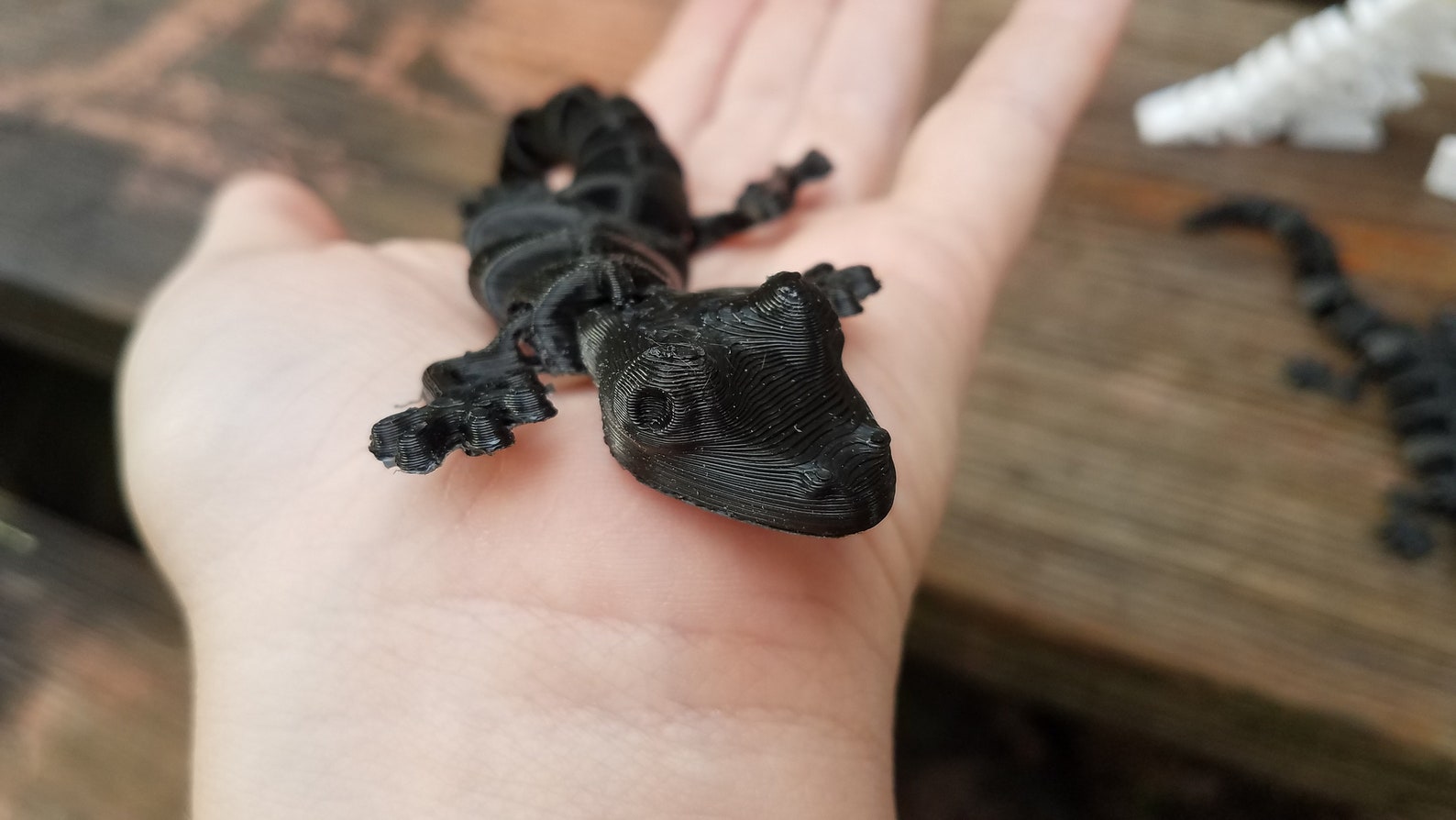 3D Printed Articulated Gecko, 3D Printed Flexible Lizard, 3D Printed ...