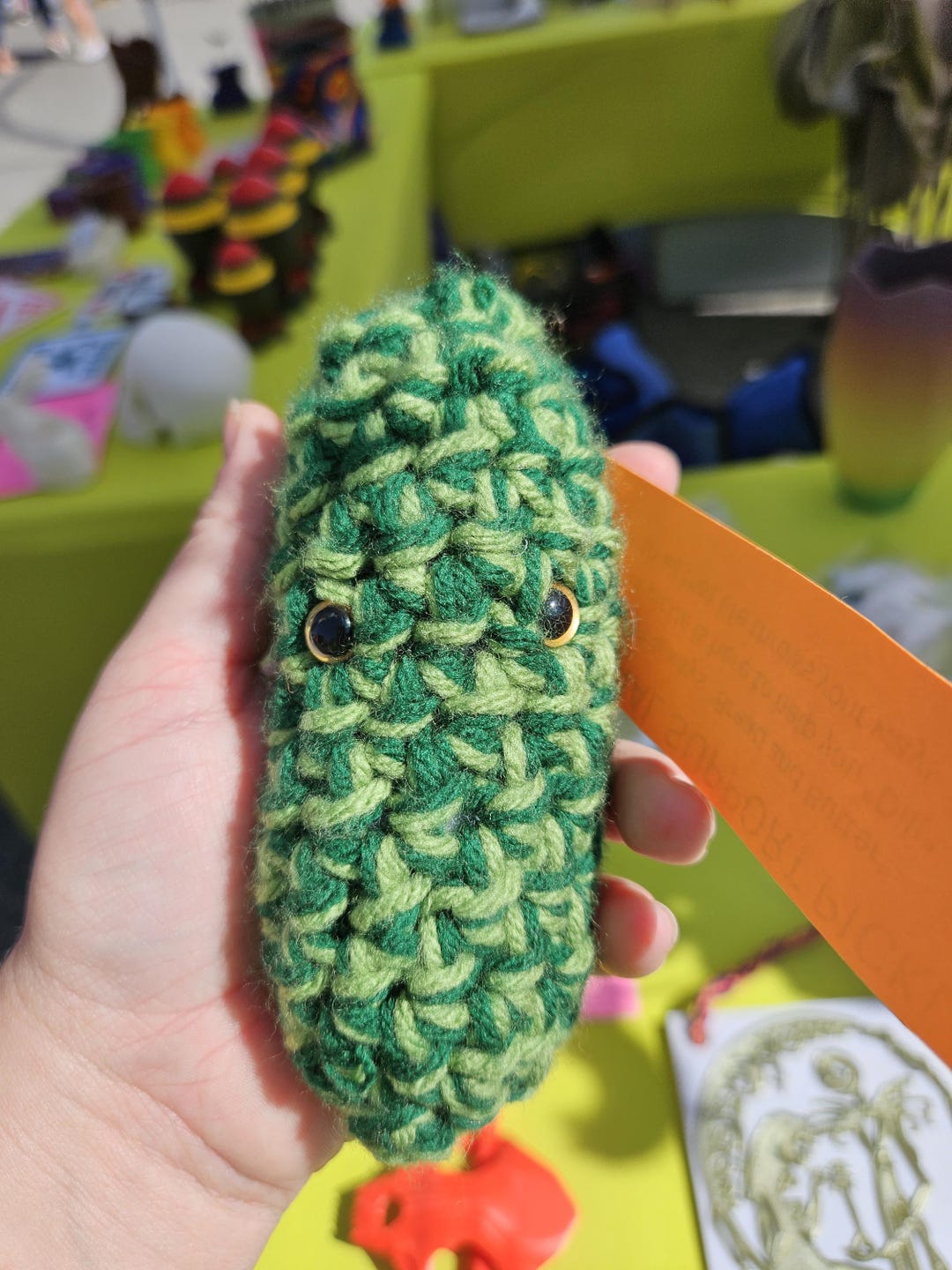 Emotional Support Pickle, Crochet Pickle Pal, Cucumber Pickle Stuffed ...