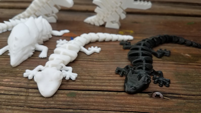 3D Printed Articulated Gecko 3D Printed Flexible Lizard 3D - Etsy Australia