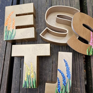 3D Printed Custom Letter Jewelry Box, Initials Gold Silver Trinket Box ...