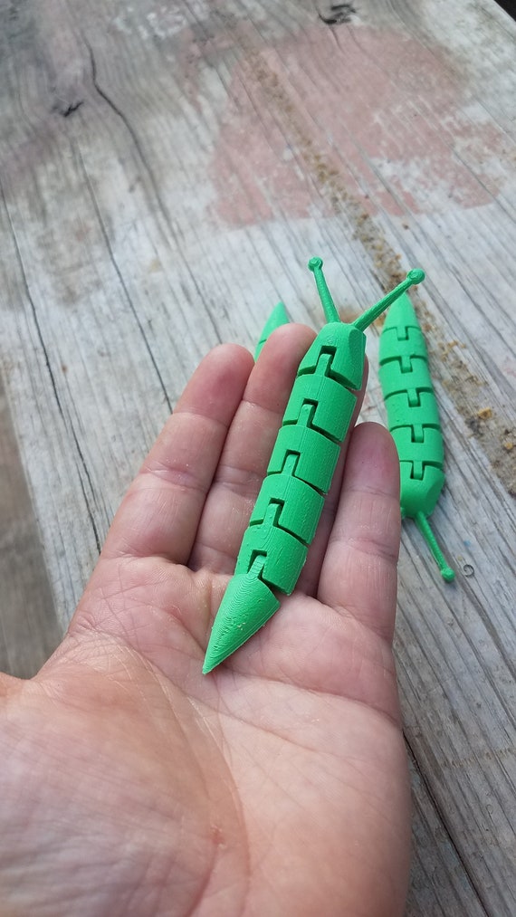 3D Printed Articulated Slug Bug Fidget Toy 3D Printed Fidget - Etsy