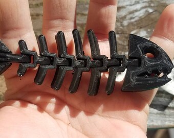 3d Printed Fish Skeleton - Etsy