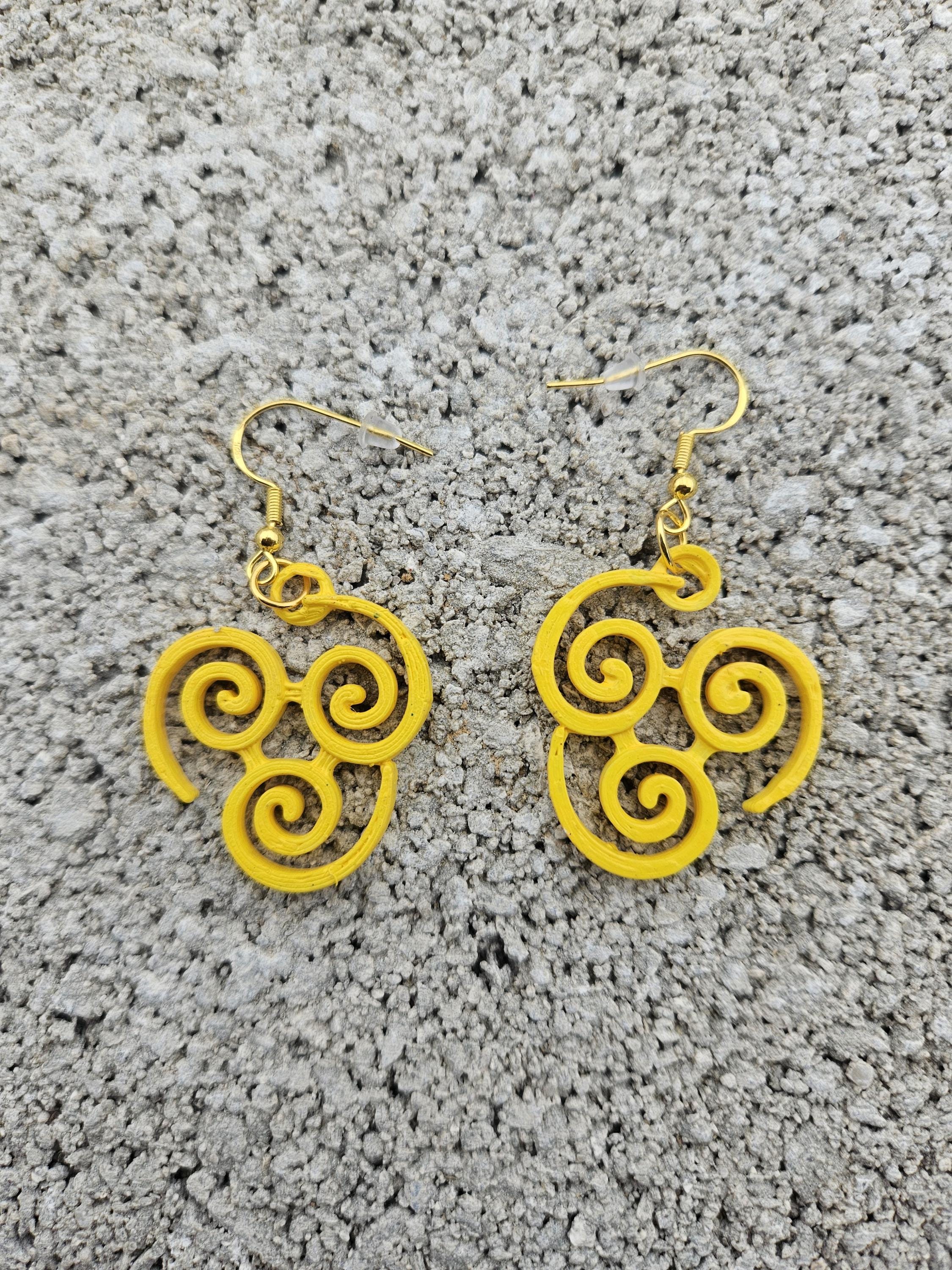 ATLA Symbol Earrings, Elements Earth Fire Water Air Symbol Earrings ...