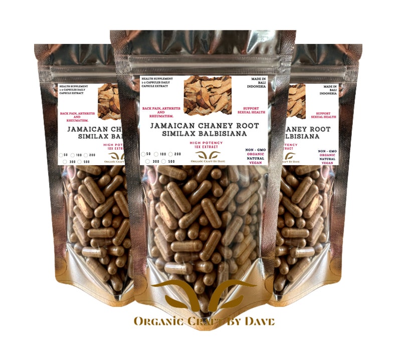 Jamaican Chaney Root Capsules Extract Vegetarian Capsule 10x Extract ...