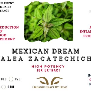 Pure Mexican Dream Herb Capsules 600mg - High Potency Calea ...