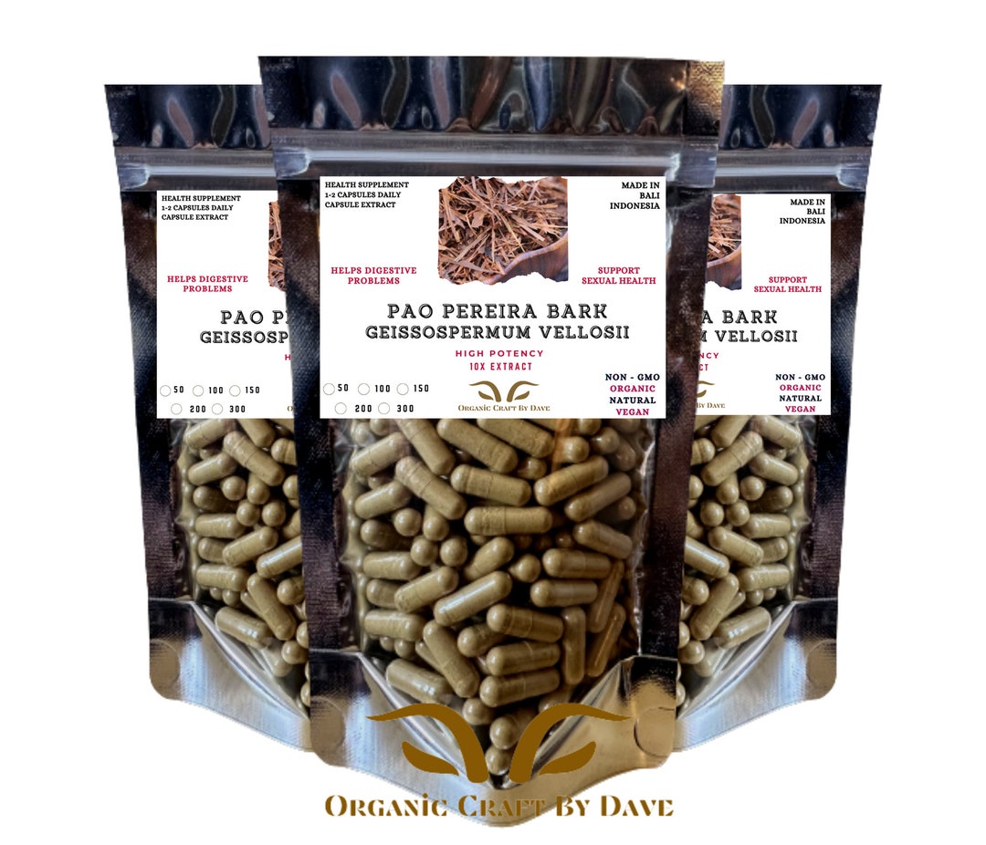 Écorce de Pao Pereira 500 mg 10x extrait de Geissospermum vellosii ...