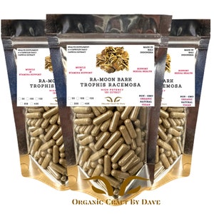 Jamaican Ra-moon Bark Capsules Vegetarian Capsule 10x Extract Raw Moon ...
