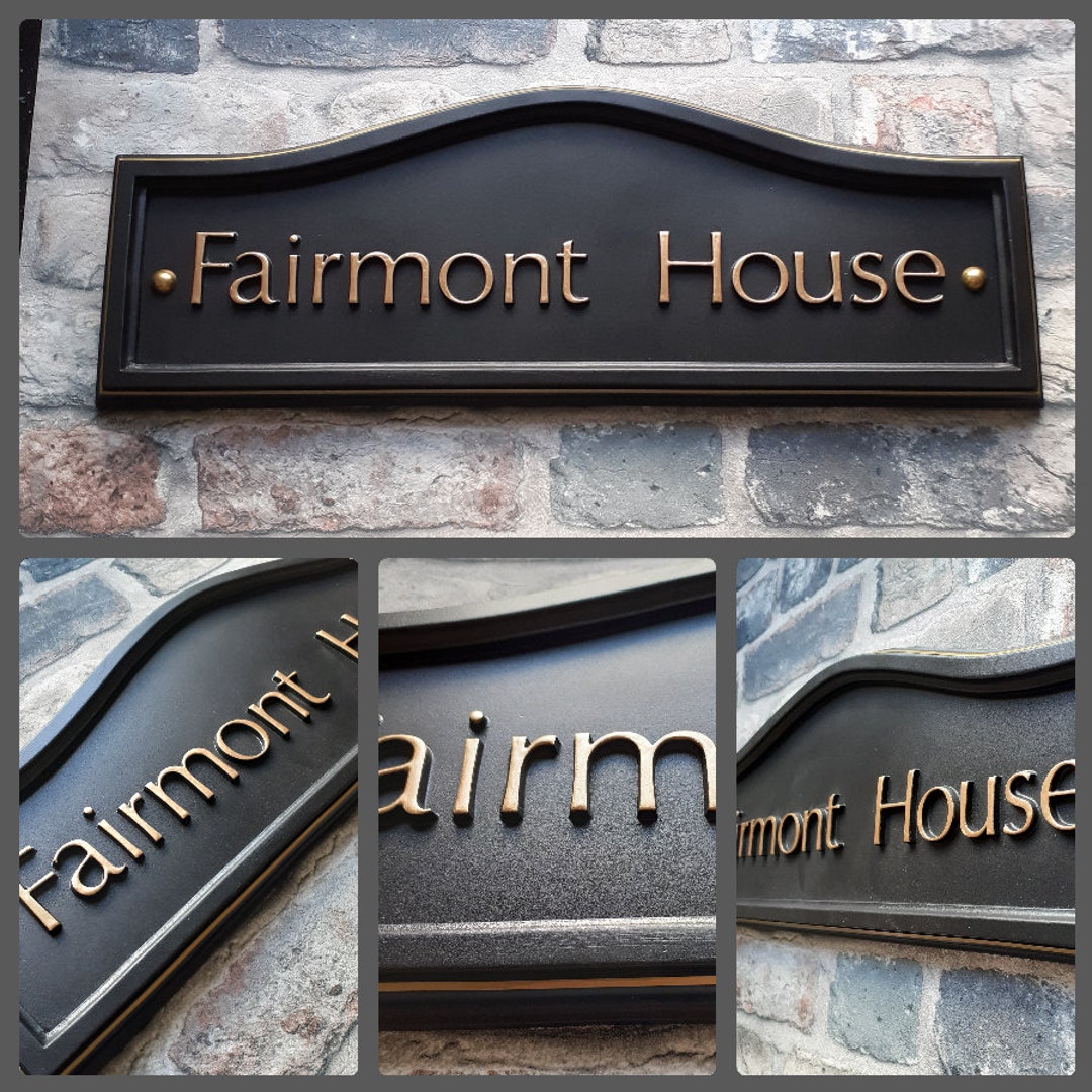 Stunning House Name / Number Sign - Weather Resistant, Bespoke, Unique ...