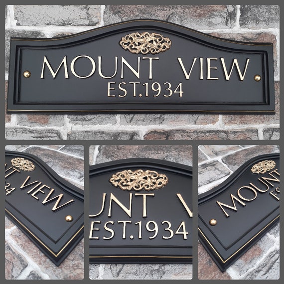 Stunning House Name / Number Sign Weather Resistant | Etsy