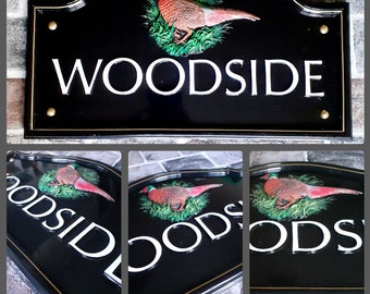 Pheasant House Sign - Etsy UK