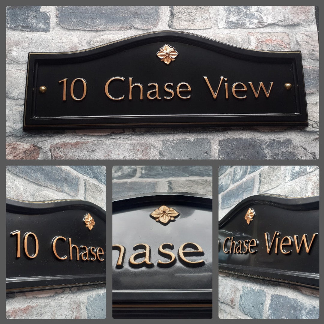 Stunning House Name / Number Sign - Weather Resistant, Bespoke, Unique ...