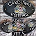 Personalised Solid Cast Resin House Name Sign | Woodland Bouquet ...