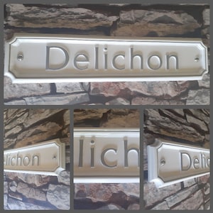 Traditional Style Solid Cast Resin House Name/number Sign, Bespoke ...