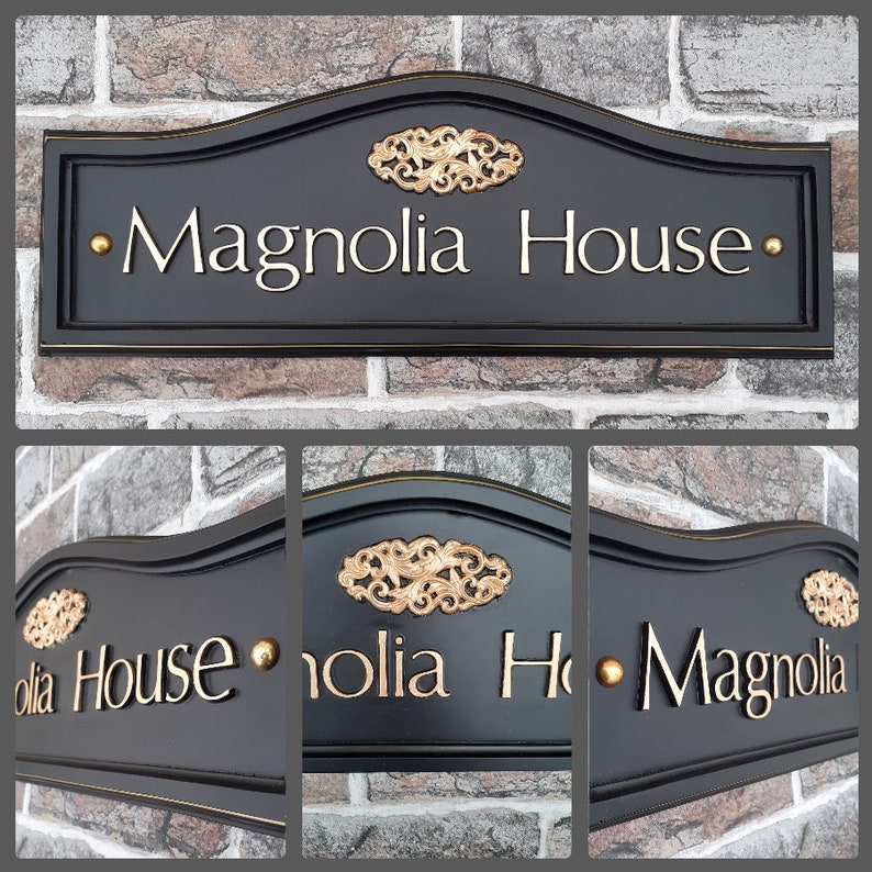 Stunning House Name / Number Sign Weather Resistant - Etsy UK