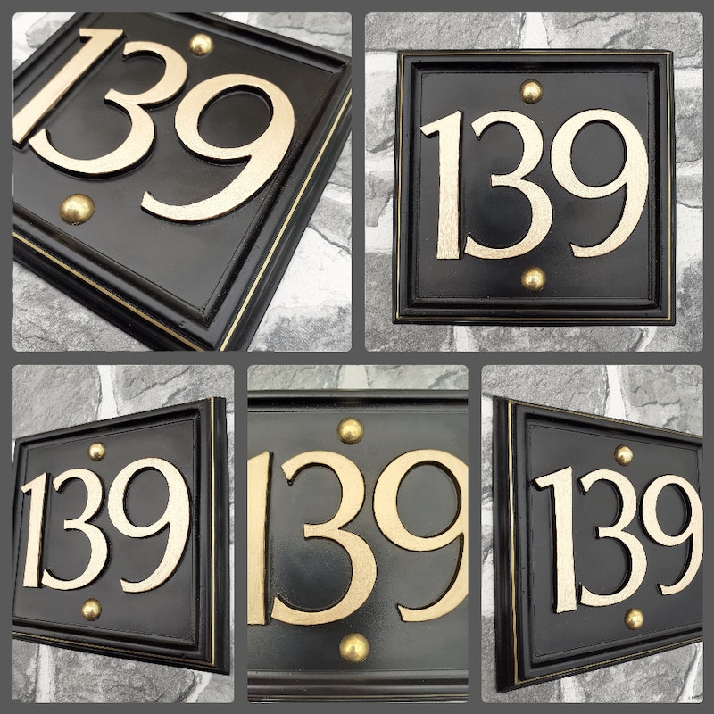 House Number Sign - Etsy UK