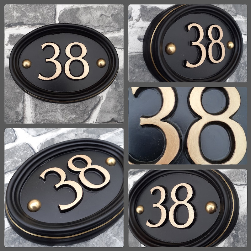 Hand Painted House Number - Etsy