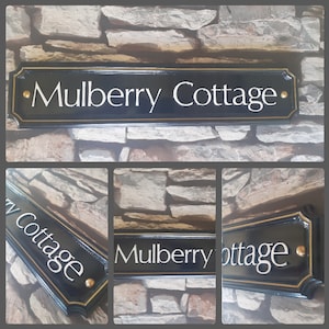 Traditional Style Solid Cast Resin House Name/number Sign, Bespoke ...