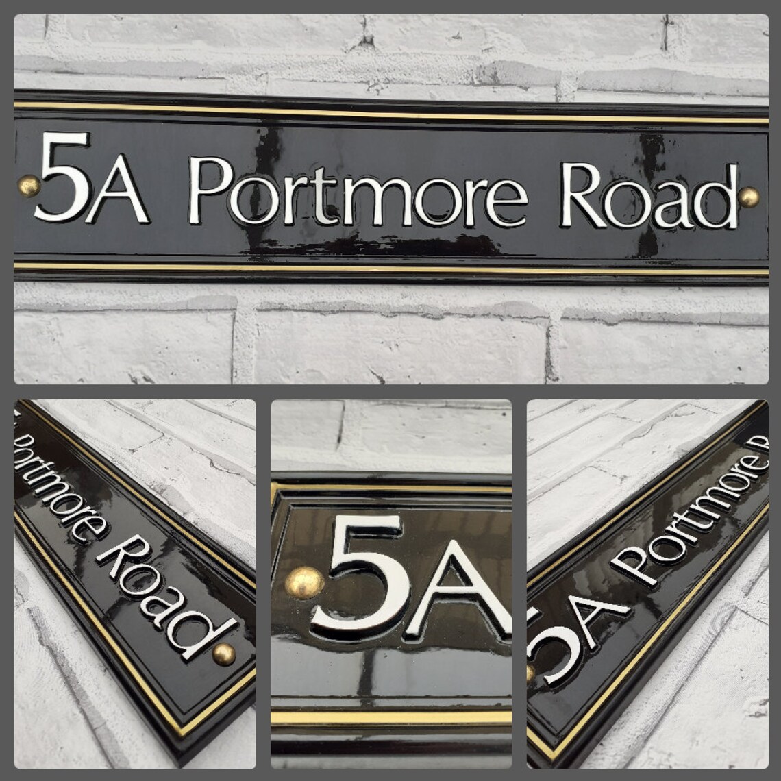 Rectangle Style Solid Cast Resin House Name/number Sign - Etsy