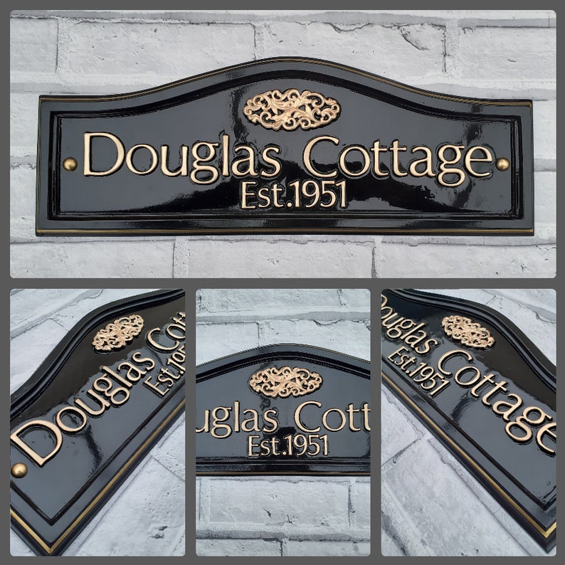 Stunning House Name / Number Sign Weather Resistant - Etsy UK