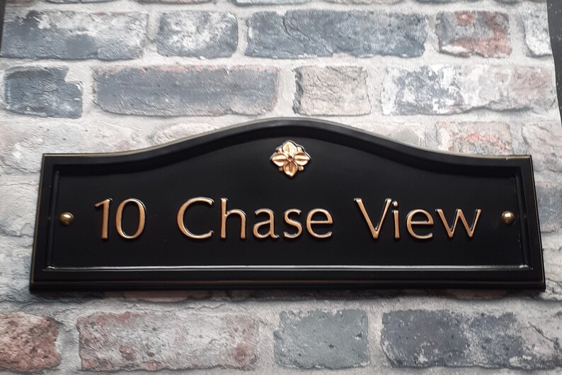 Stunning House Name / Number Sign - Weather Resistant, Bespoke, Unique ...