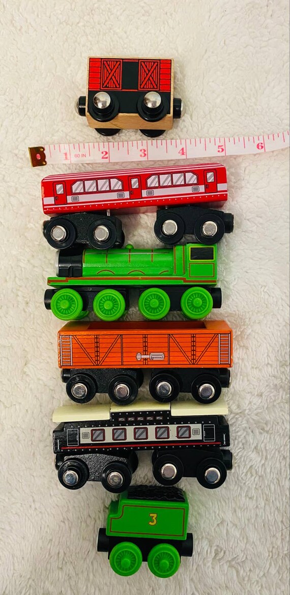 Henry Wooden Train With Magnetic Hitches | Etsy