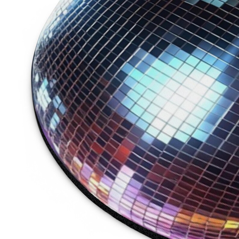 Retro Disco Ball Mouse Pad, Glitter Desk Accessory - Etsy