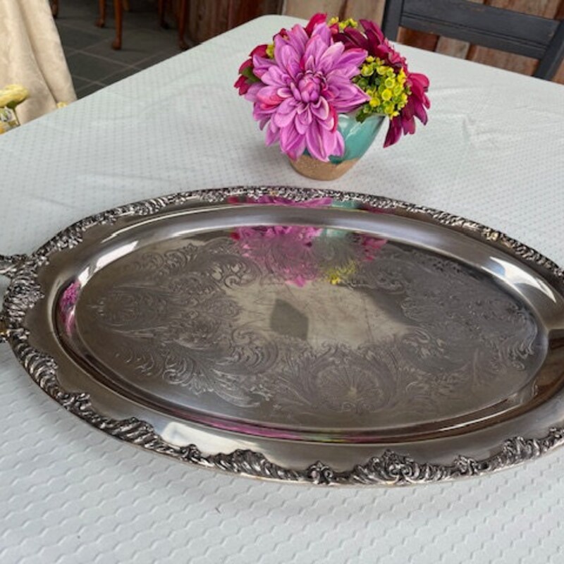 Heavy Silver Tray - Etsy