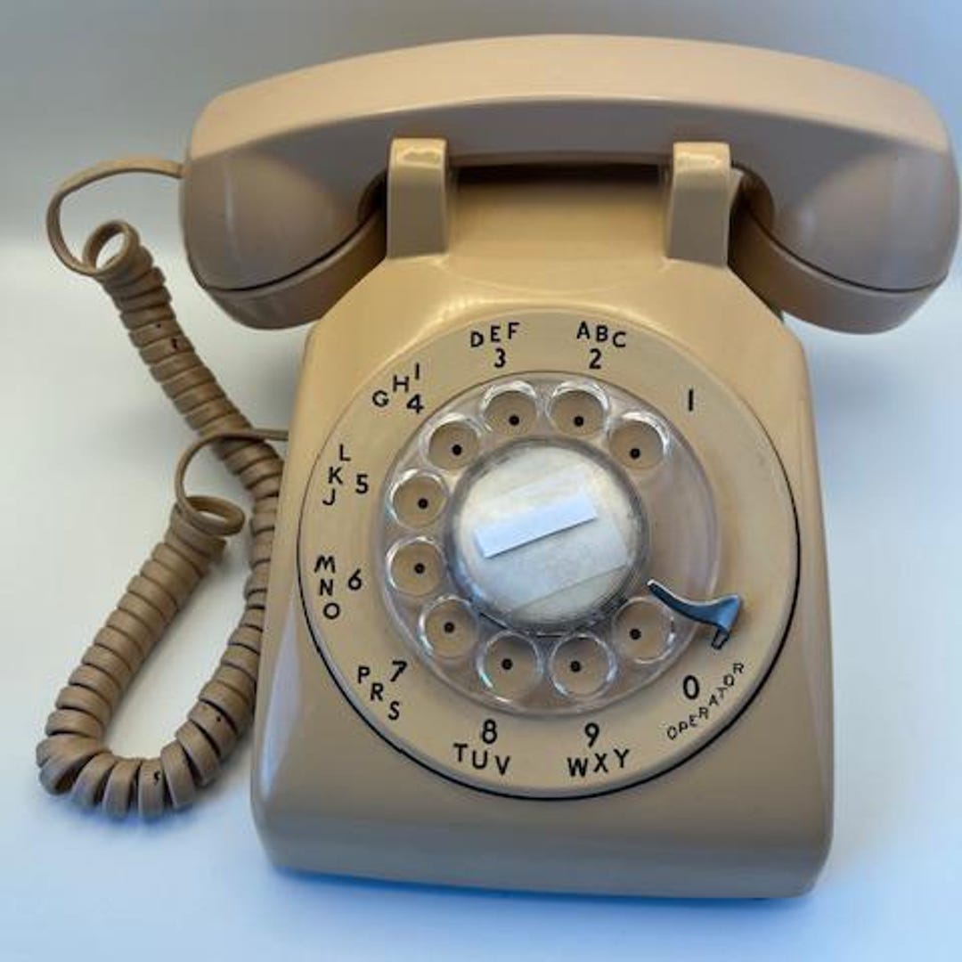 1960s Rotary Dial Phone Biege by Western Electric - Etsy