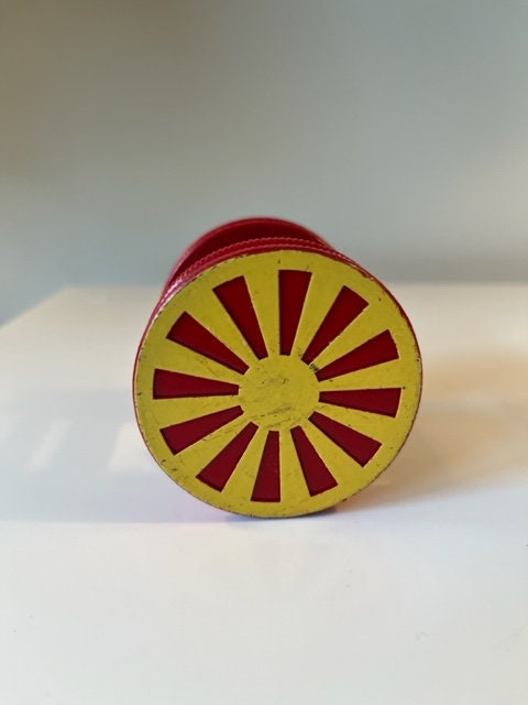 Montessori Rolling Rattle Red and Yellow Vintage - Etsy