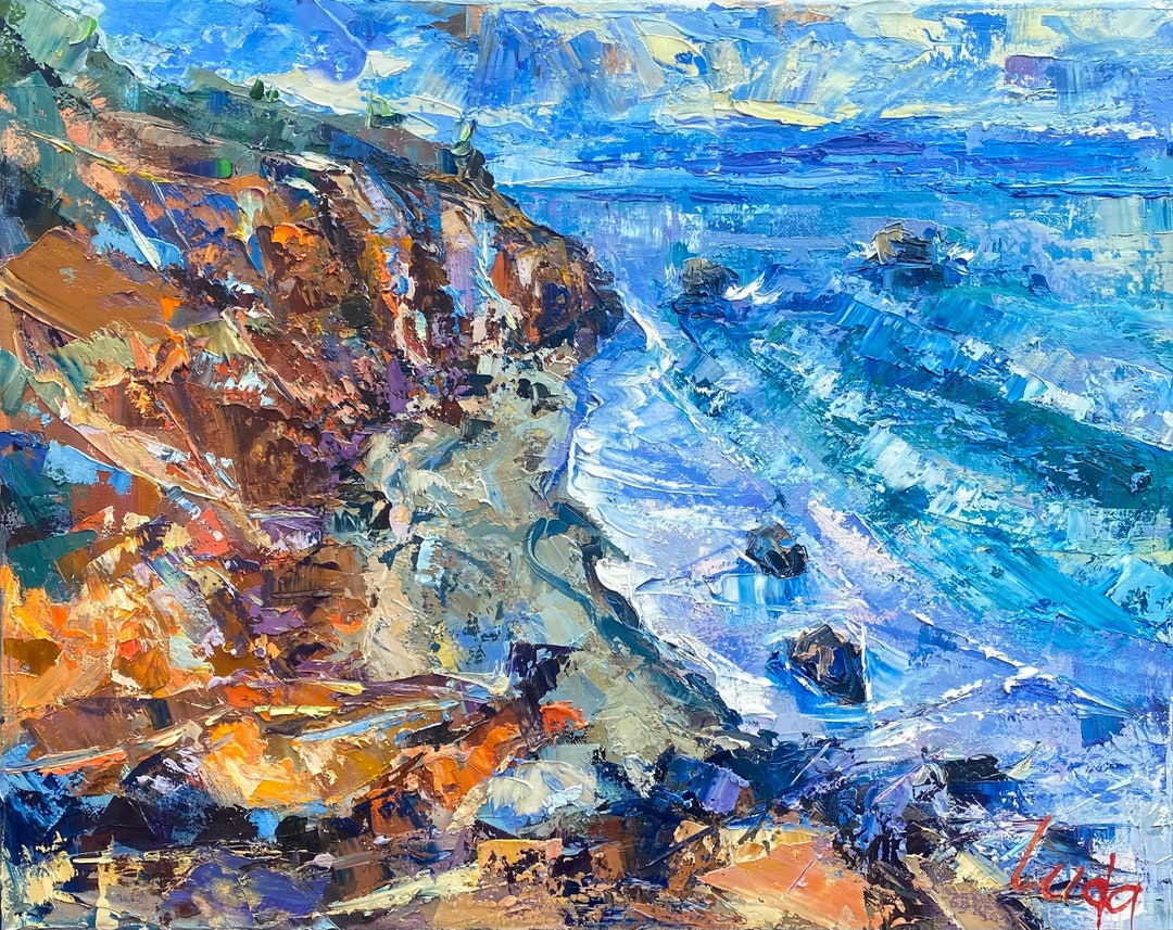 Impasto Nature Caribbean Rocky Mountains Beach Ocean Waves Seascape ...
