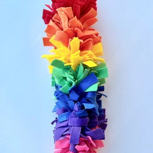 Rainbow Snuffle Rope Dog Toy - Etsy