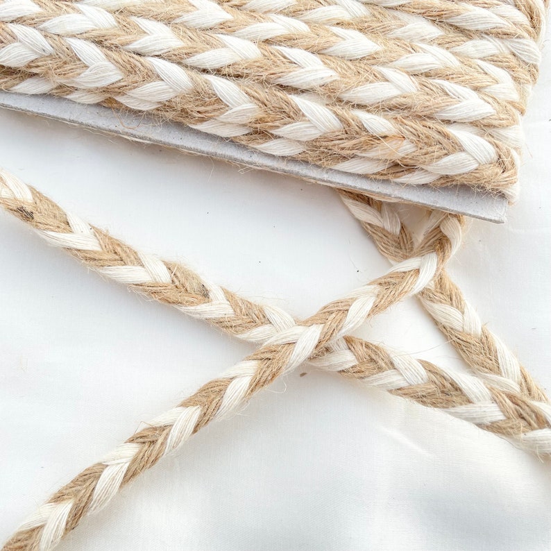 Handmade Jute Braid Trim, Rustic Eco-friendly Ribbon, Boho Craft Supply ...