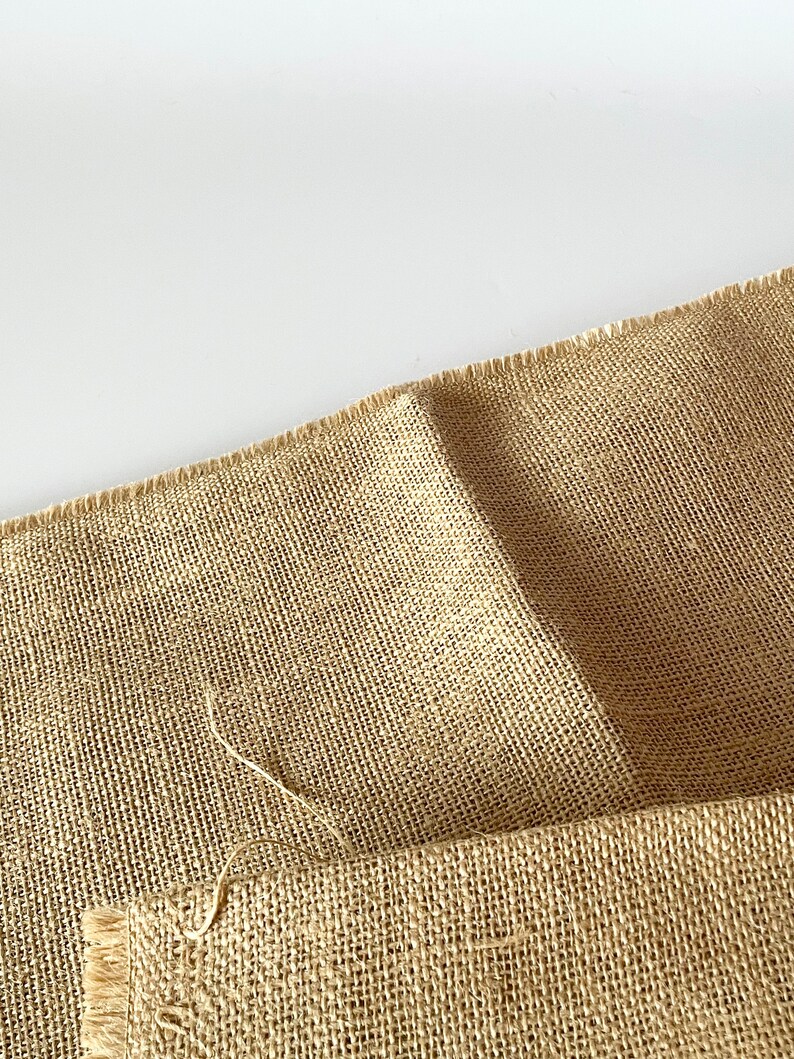 52" Wide Hessian Natural Fine Burlap Jute Sheet Sack Cloth Craft Fabric ...