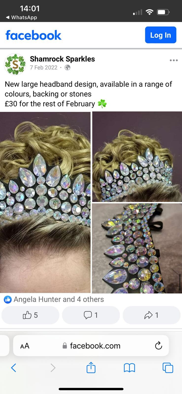 Irish Dance Headband, Crown, Tiara, Headpiece - Etsy UK