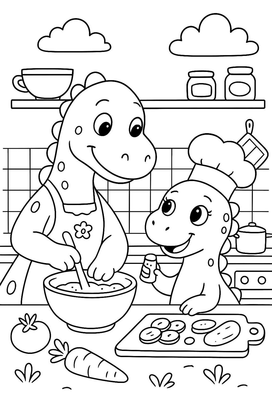 Dinosaur Coloring Pages for Kids | 20 Dino Activity Bundle(instant ...