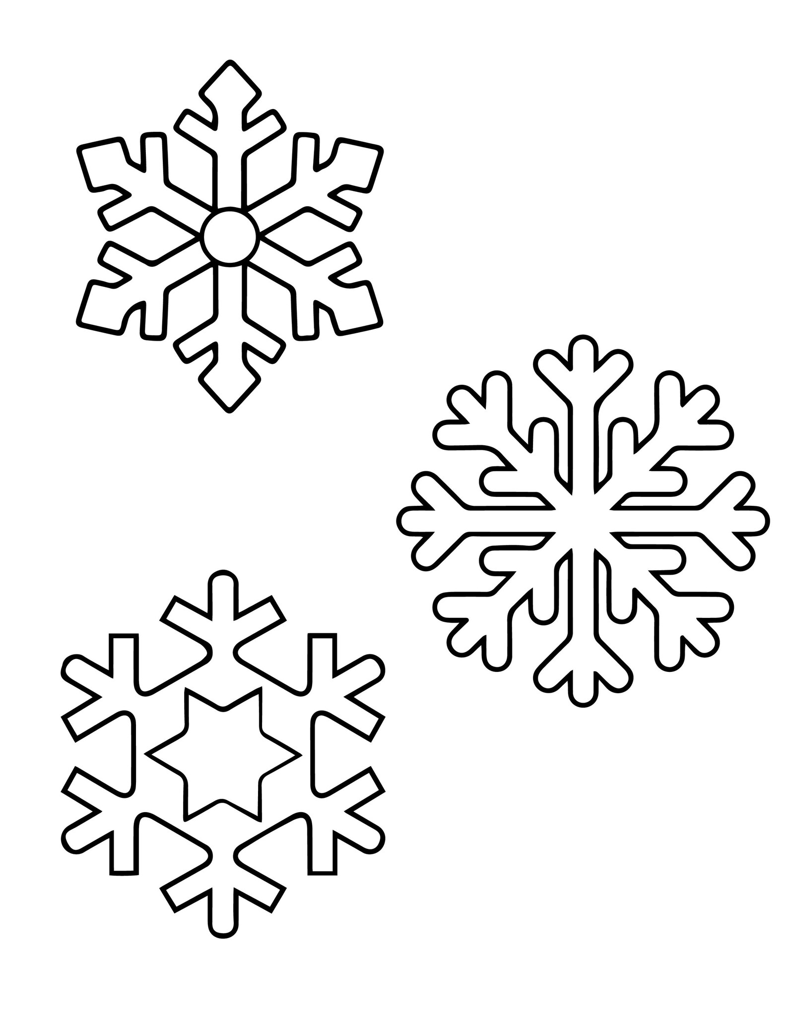 Simple Winter Coloring Pages | Kids Activities | Snowman Sheet ...