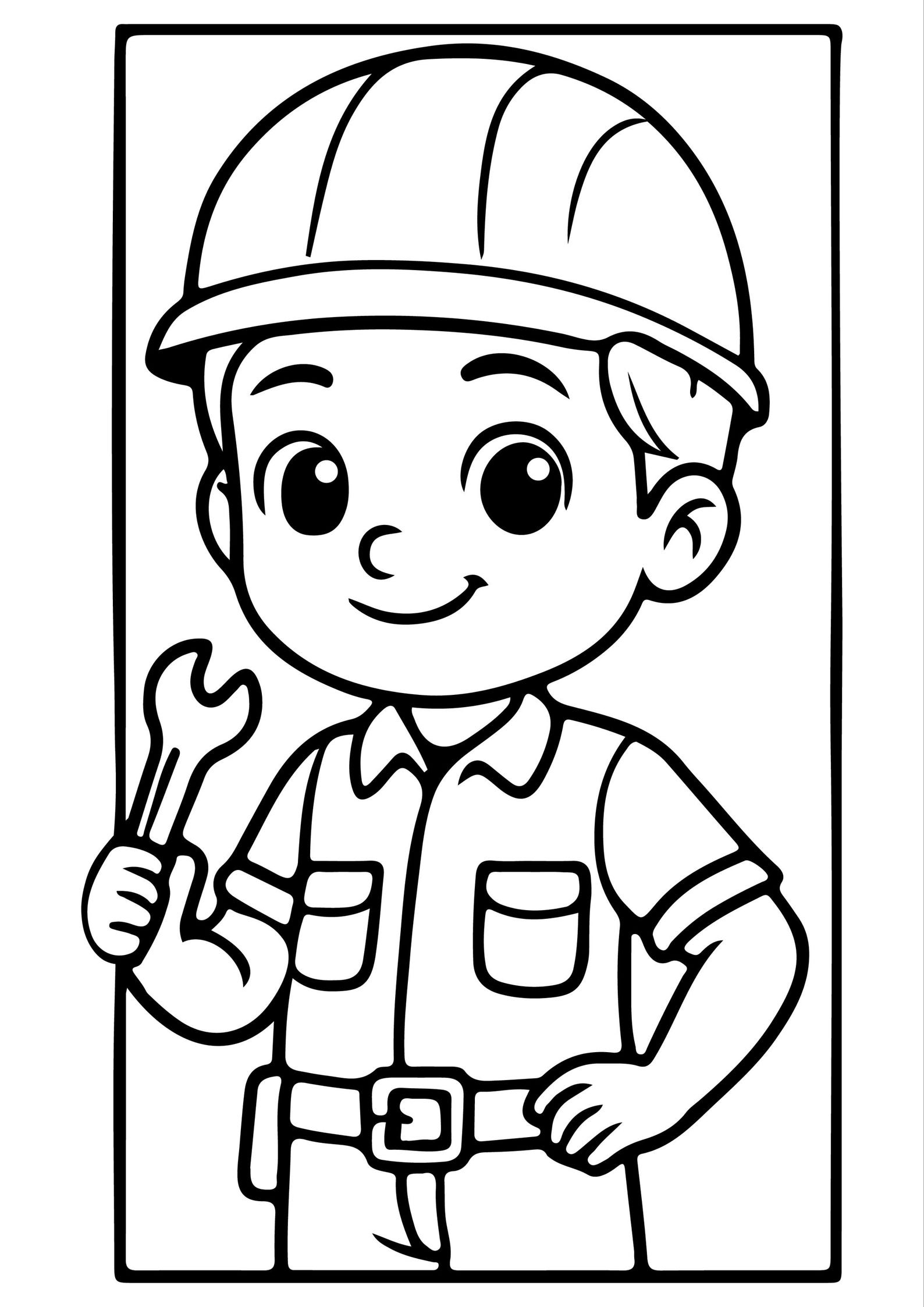 6 Community Helpers Coloring Pages for Kids | Jobs Coloring Book ...
