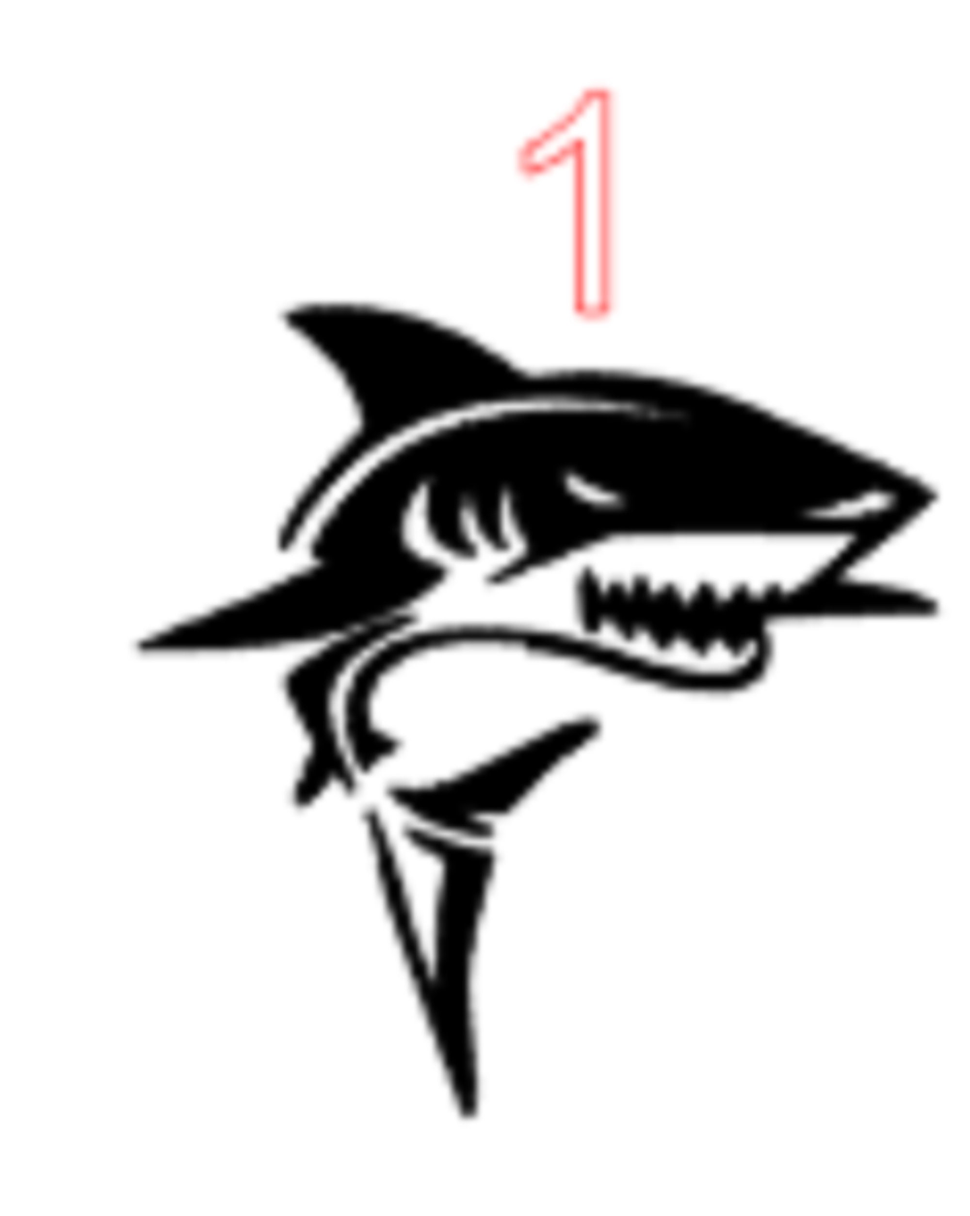 Shark Vinyl Decal - Etsy