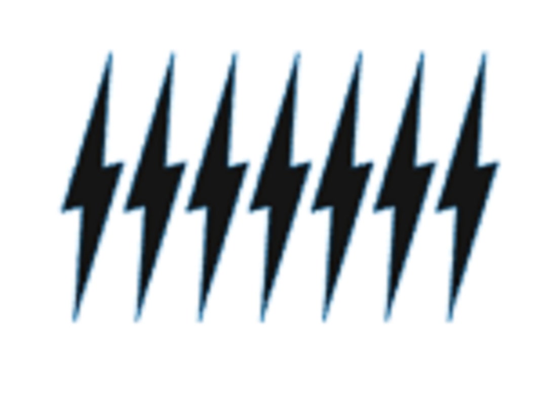 Set of 20 Thunder Vinyl Decals, Lightning Bolt Decals, Bolt Vinyl ...