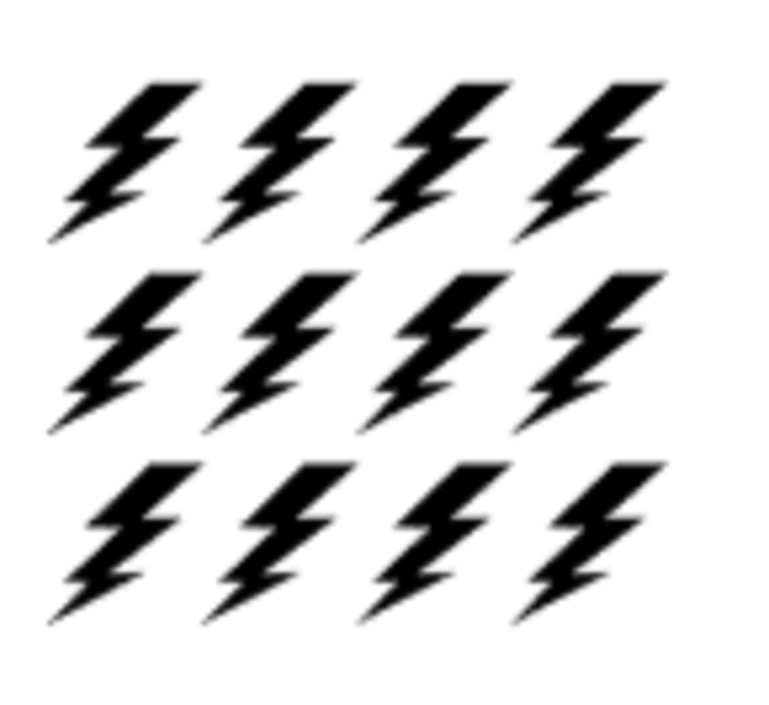 Set of 12 Thunder Vinyl Decals, Lightning Bolt Decals, Bolt Vinyl ...