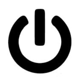 Power Button Symbol Vinyl Decal Sticker - Etsy