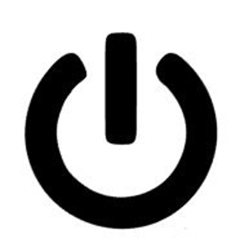 Power Button Symbol Vinyl Decal Sticker - Etsy